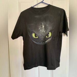 Dreamworks | Shirts & Tops | Toothless Dragon Tshirt Dreamworks Black ...
